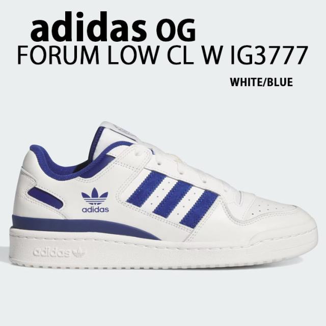 adidas originals アディダス スニーカー FORUM LOW CL W IG3777 フォーラムロー WHITE BLUE シューズ レザー 本革 ダッドシューズ
