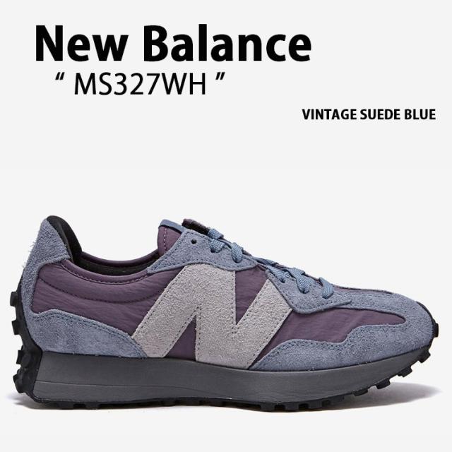 New Balance ニューバランス スニーカー MS327WH VINTAGE SUEDE BLUE ビンテージ スエード ブルー シューズ レザー 本革 メンズ レディース 男性用 女性用