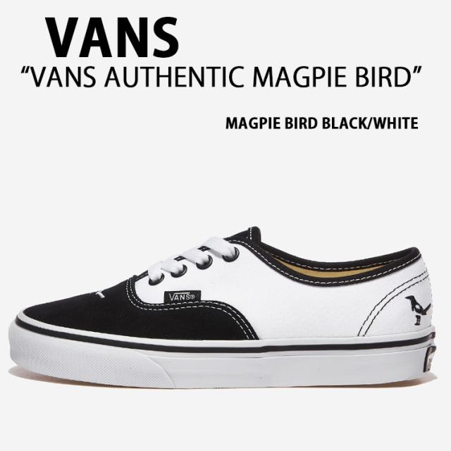 VANS バンズ スニーカー AUTHENTIC MAGPIE BIRD BLACK WHITE VN0009PVBPB オーセンティック マグパイ バード
