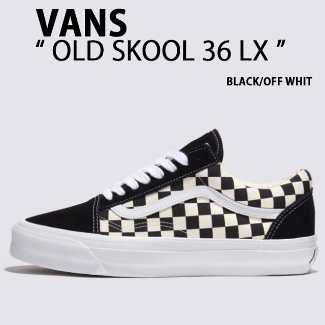 VANS バンズ スニーカー OLDSKOOL 36 LX  CHECKERBOARD チェッカーボード BLACK OFF WHITE VN000CQD2BO