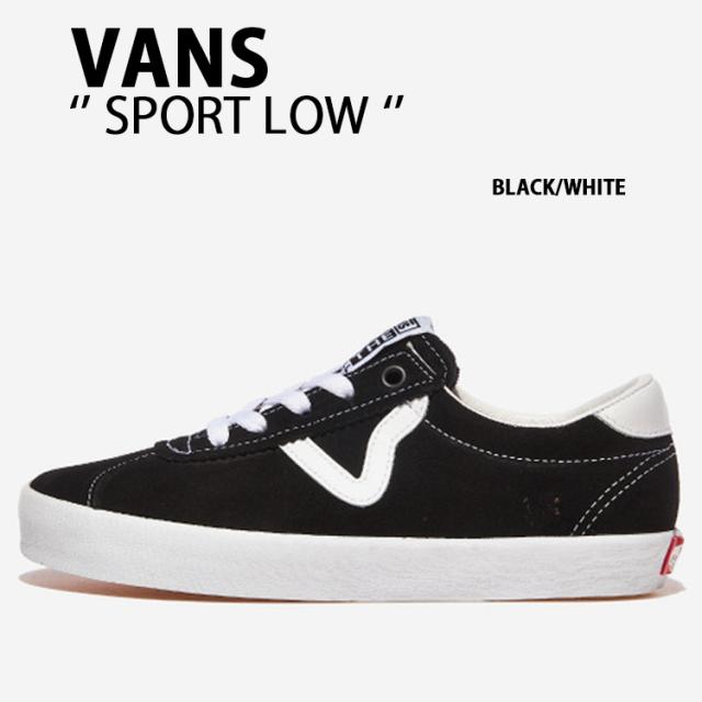 VANS バンズ スニーカーSPORT LOW BLACK WHITE VN000CQRBZW スポーツ ロウ ブラック ホワイト メンズ レディース