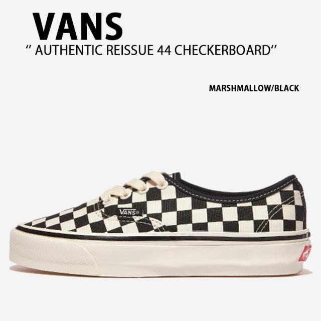 VANS バンズ スニーカー AUTHENTIC REISSUE 44 CHECKERBOARD MARSHMALLOW BLACK VN000CT7KIG オーセンティック