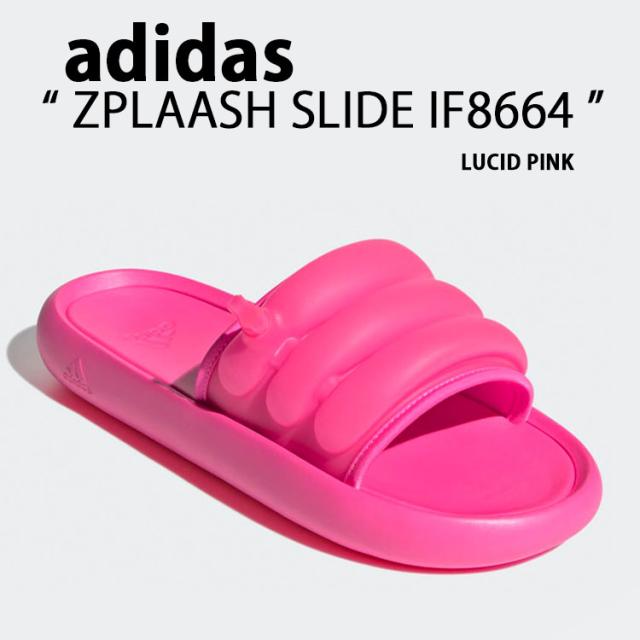 adidas アディダス レディース サンダル ZPLAASH SLIDE SANDAL IF8664 スプラッシュ PINK スライドサンダル シャワーサンダル ピンク