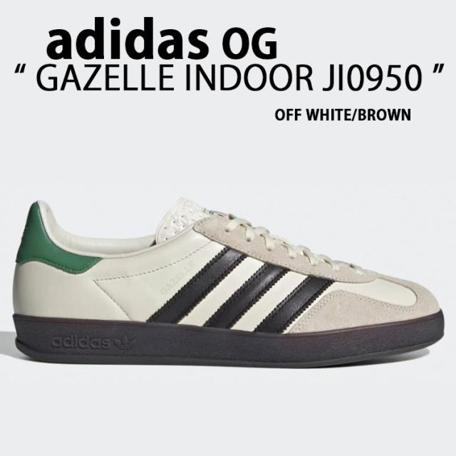 adidas originals アディダス スニーカー GAZELLE INDOOR JI0950 ガゼル インドア OFF WHITE BROWN GREEN シューズ レザー 本革 テラス系