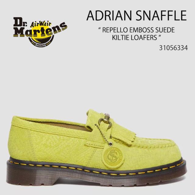 Dr.Martens ドクターマーチン スエードレザー ローファーシューズ  ADRIAN SNAFFLE REPELLO EMBOSS SUEDE KILTIE LOAFERS 31056334 GREEN