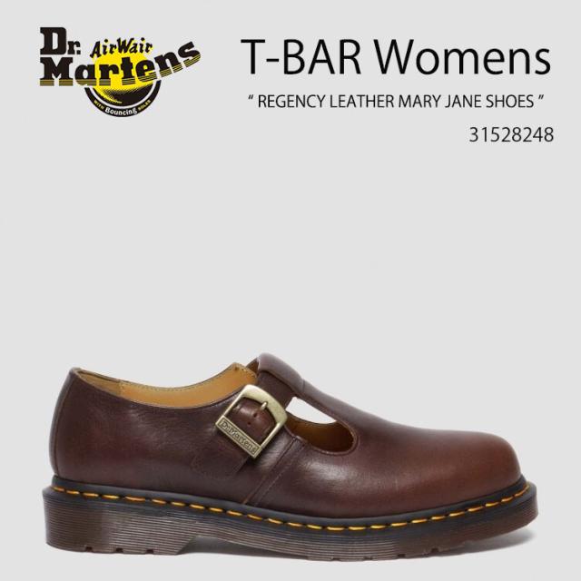 Dr.Martens ドクターマーチン ストラップシューズ T-BAR REGENCY LEATHER MARY JANE SHOES 31528248 Whiskey  レディース 女性用