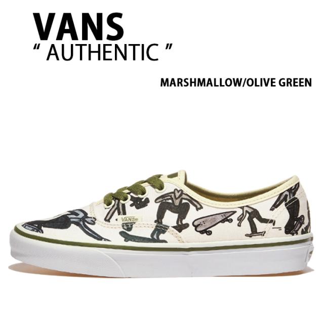 VANS バンズ スニーカー AUTHENTIC MARSHMALLOW OLIVE GREEN VN0009PVDOR オーセンティック