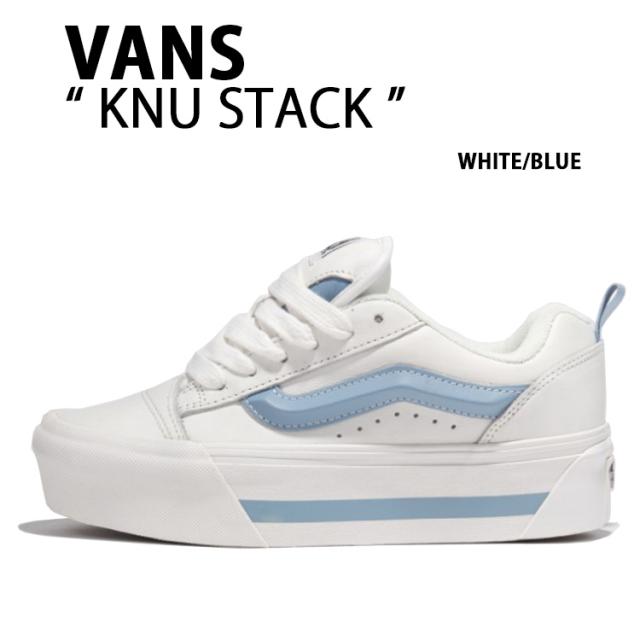 VANS バンズ スニーカー KNU STACK WHITE BLUE VN000CP6Z5D ニュースタック ホワイト ブルー