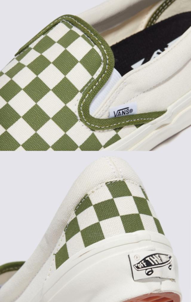 VANS バンズ スニーカー CHECKERBOARD SLIP-ON REISSUE 98 LX PESTO