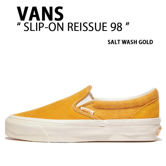 VANS バンズ スニーカー SLIP-ON REISSUE 98 SALT WASH GOLD VN000CTCGLD スリッポン リイシュー