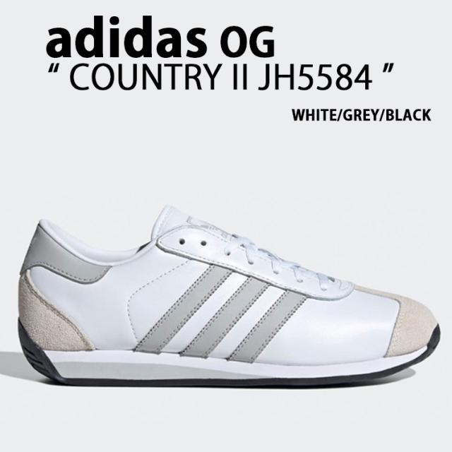 adidas Originals アディダス オリジナルス スニーカー COUNTRY II JH5584 WHITE GREY BLACK