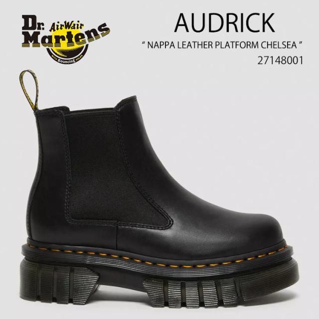 Dr.Martens ドクターマーチン ブーツ サイドゴアブーツ AUDRICK NAPPA LEATHER PLATFORM CHELSEA BOOTS Black 27148001