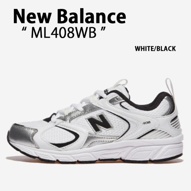 New Balance ニューバランス スニーカー NEWBALANCE ML408 ML408WB WHITE BLACK シューズ