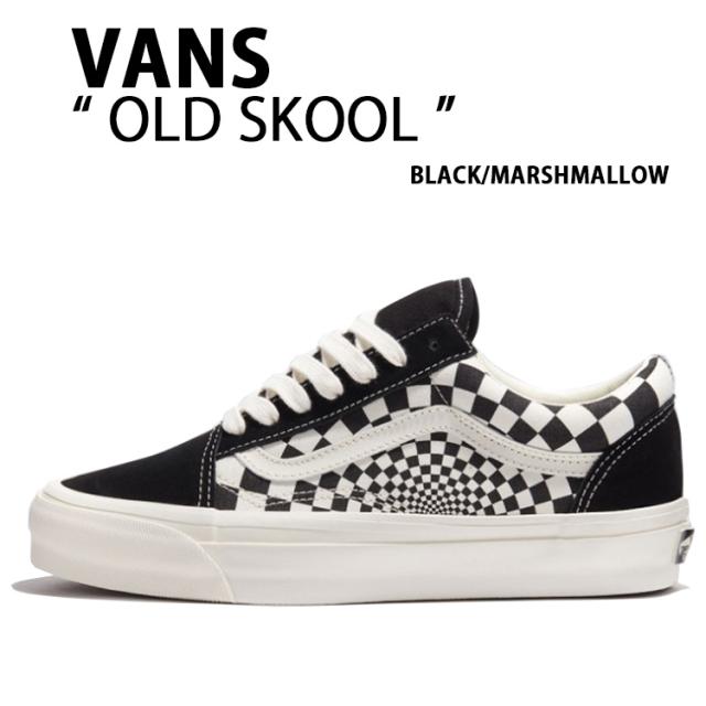VANS バンズ スニーカー OLDSKOOL RADIAL CHECKERBOARD BLACK MARSHMALLOW VN000CY2T5O オールドスクール