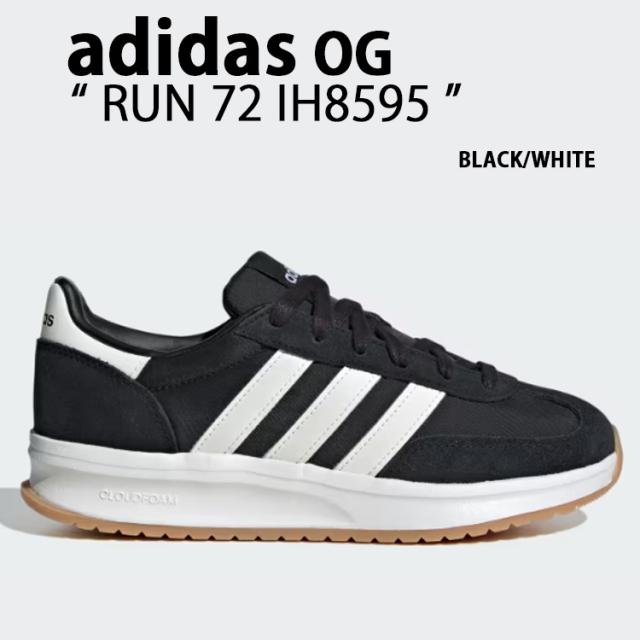 adidas originals アディダス スニーカーRUN 72 IH8595 BLACK WHITE シューズ ブラック ホワイト