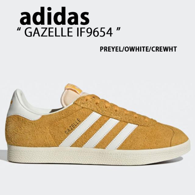 adidas アディダス スニーカー GAZELLE IF9654 YELLOW WHITE CREAM ガゼル シューズ イエロー メンズ レディース
