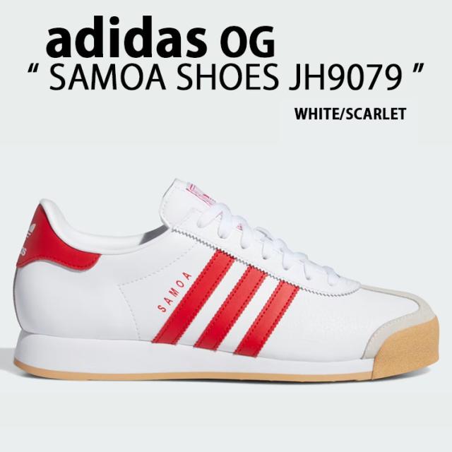 adidas originals アディダス スニーカー SAMOA SHOES JH9079 サモア WHITE SCARLET シューズ ホワイト スカーレット テラス系