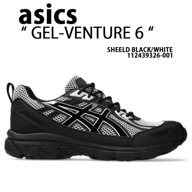 ASICS アシックス スニーカー GEL-VENTURE 6 1203A710-001 SHIELD BLACK WHITE シューズ ジェル ベンチャー6 メッシュ シールドブラック