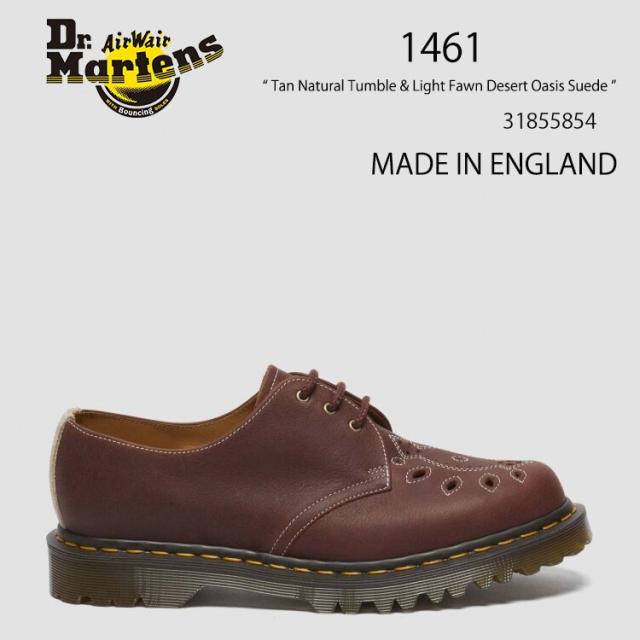 Dr.Martens ドクターマーチン シューズ 1461 Tan Natural Tumble & Light Fawn Desert Oasis Suede 31855854 MADE IN ENGLAND メンズ レディース 男性用 女性用【中古】未使用品