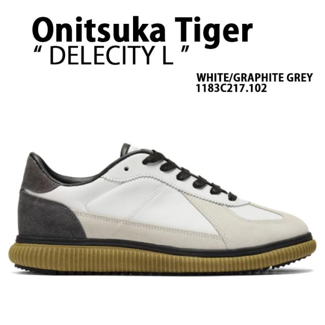 Onitsuka Tiger オニツカタイガー スニーカー DELECITY L WHITE GREY 1183C217.102 シューズ デレシティ エル