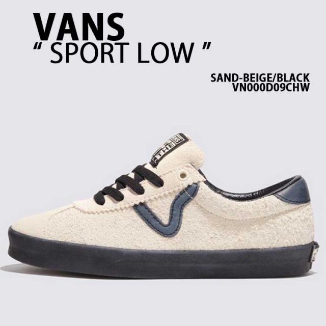 VANS バンズ スニーカー SPORT LOW SAND-BEIGE BLACK VN000D09CHW スポーツ ロウ サンドベージュ ブラック レディース メンズ 男性用 女性用