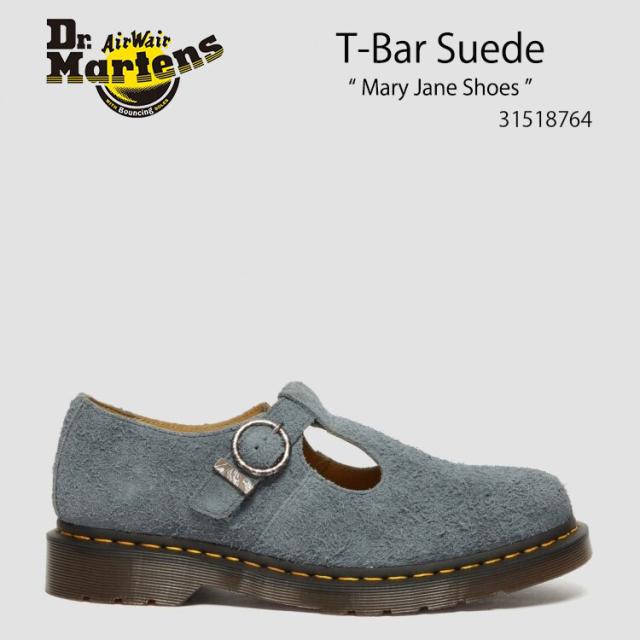Dr.Martens ドクターマーチン スウェード シューズ  T-Bar Suede Mary Jane Shoes 31518764 Washed Denim Long Napped Suede