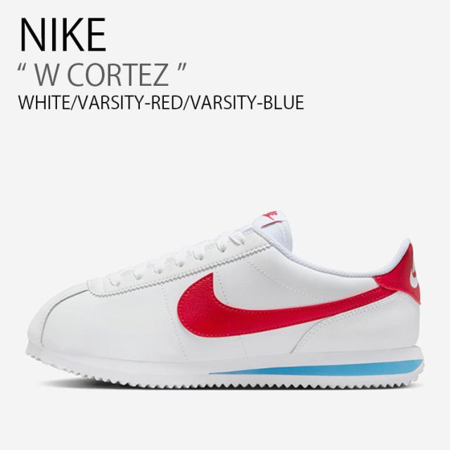 NIKE ナイキ レディース スニーカー W CORTEZ ウィメンズ コルテッツ DN1791-108 ローカット ホワイト レッド ブルー ウィメンズ 女性用