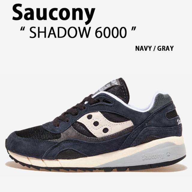 Saucony サッカニー スニーカー SAHDOW 6000 S70441-47 NAVY GRAY シューズ シャドー6000 ネイビー グレー メンズ レディース