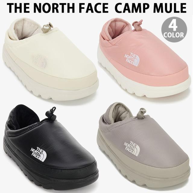 THE NORTH FACE ノースフェイス ミュール ダウンシューズ CAMP MULE ダウンミュール BEIGE BLACK CREAM PINK シューズ NS93Q63A/B/C/D