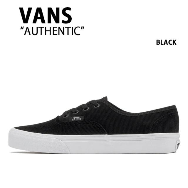 VANS バンズ スニーカー AUTHENTIC CORDUROY BLACK VN0A2Z3ZBLA オーセンティック コーデュロイ ブラック メンズ レディース 男性用 女性用
