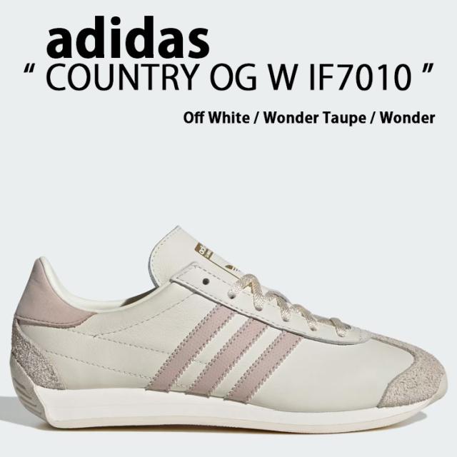 adidas Originals アディダス オリジナルス スニーカー COUNTRY OG W IF7010 Off White / Wonder Taupe / Wonder White カントリー オフホワイト ワンダートープ  ワンダーホワイト
