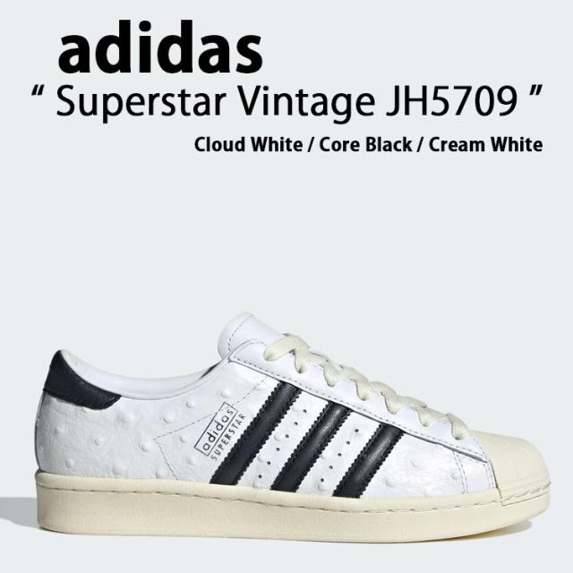 adidas アディダス スニーカー レディース Superstar Vintage W JH5709 スーパースターヴィンテージ Cloud White / Core Black / Cream White シューズ クラシック レザー レディース ウーマンズ 女性用