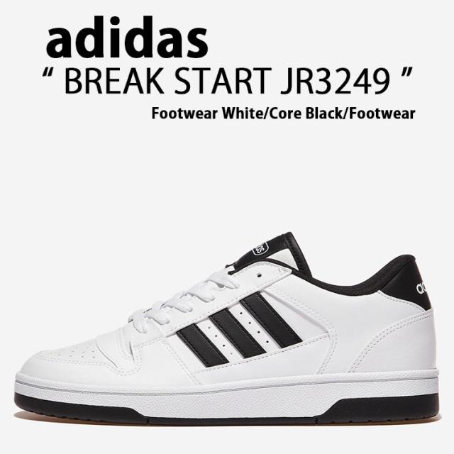 adidas アディダス スニーカー BREAK START JR3249 ブレイク スタート Footwear White/Core Black/Footwear White シューズ 3ストライプ フットウェアホワイト コアブラック