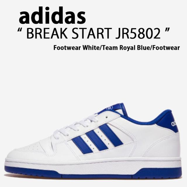 adidas アディダス スニーカー BREAK START JR5802 ブレイク スタート Footwear White/Team  Blue/Footwear White シューズ 3ストライプ フットウェアホワイト チームロイヤルブルー