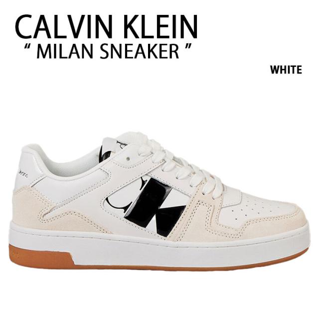   カルバンクライン スニーカー MILAN SNEAKER WHITE CK シューズ ミランスニーカー ホワイト レディース YW01388 0K8