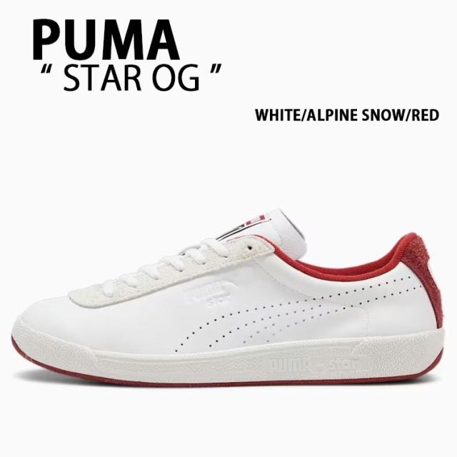 PUMA プーマ スニーカー STAR OG 393199-04 WHITE RED シューズ スター OG ホワイト レッド スエード メンズ レディース