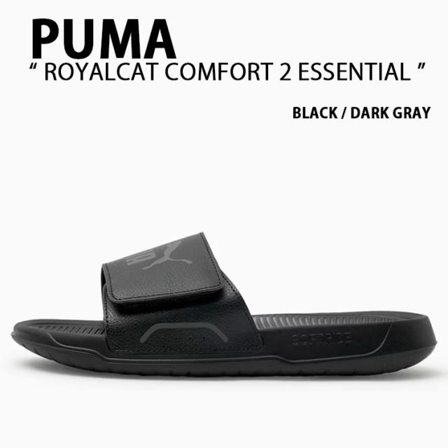 PUMA プーマ サンダル CAT COMFORT 2 ESSENTIAL 404281-03 シューズ ブラック シャワーサンダル スライド メンズ レディース