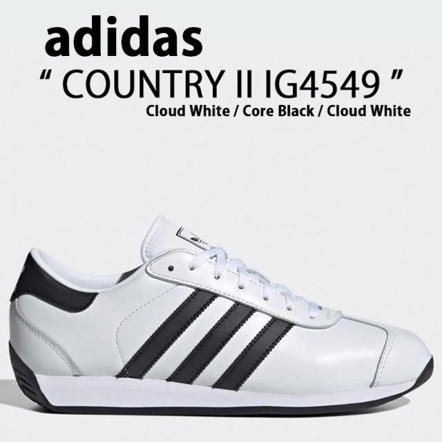 adidas Originals アディダス オリジナルス スニーカー COUNTRY II IG4549 Cloud White / Core Black / Cloud White カントリー II クラウドホワイト コアブラック メンズ レディース【中古】未使用品