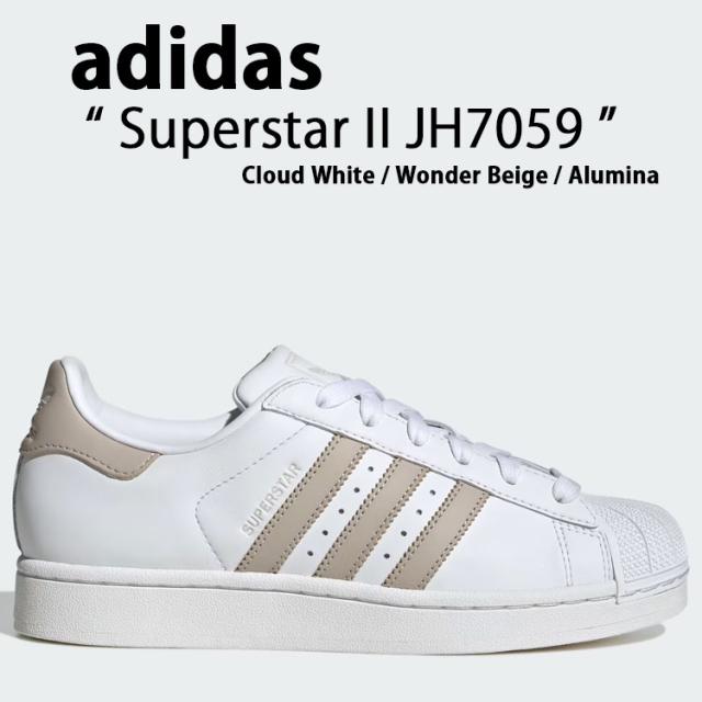 adidas アディダス スニーカー adidas SUPERSTAR II JH7059 Cloud White / Wonder Beige / Alumina スーパースター II シューズ