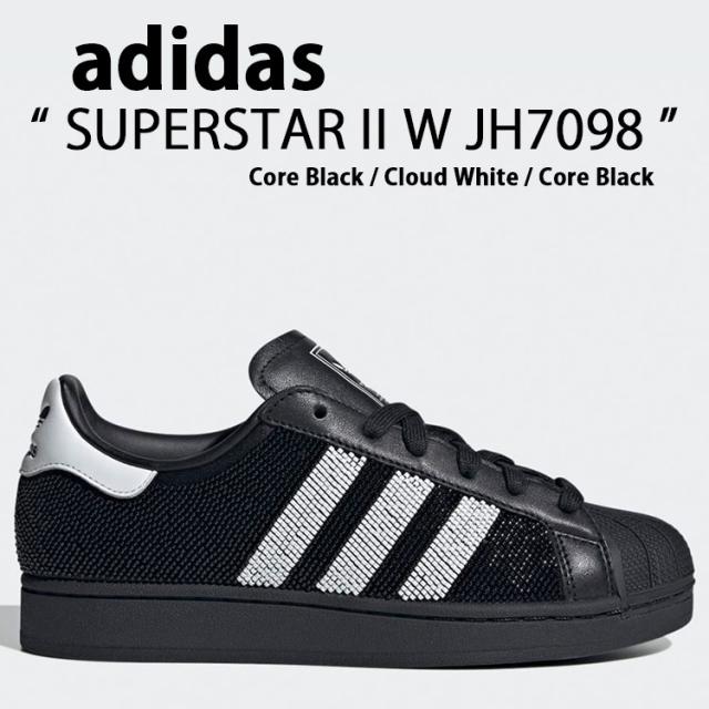 adidas アディダス スニーカー adidas SUPERSTAR II JH7098 Core Black / Cloud White / Core Black スーパースター II シューズ コアブラック クラウドホワイト