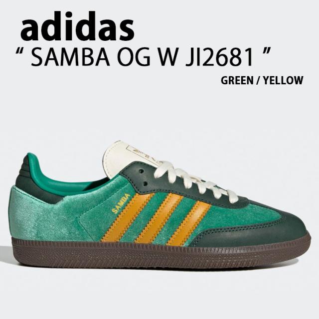 adidas originals アディダス スニーカー SAMBA OG W JI2681 シューズ サンバOG グリーン イエロー ガムソール メンズ レディース