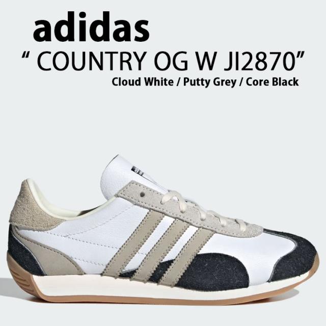 adidas Originals アディダス オリジナルス スニーカー COUNTRY OG W JI2870 Cloud White / Putty Grey / Core Black カントリー クラウドホワイト プティグレー コアブラック