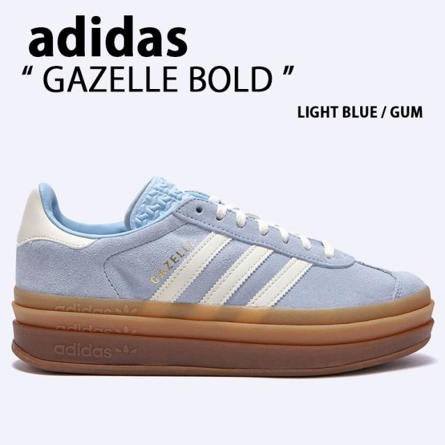 adidas originals アディダス レディース 厚底 スニーカー GAZELLE BOLD JQ7776 シューズ ガゼル ボールド ブルー ガム スエード