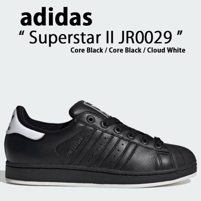 adidas アディダス スニーカー adidas SUPERSTAR II JR0029 Core Black / Core Black / Cloud White スーパースター II シューズ コアブラック クラウドホワイト