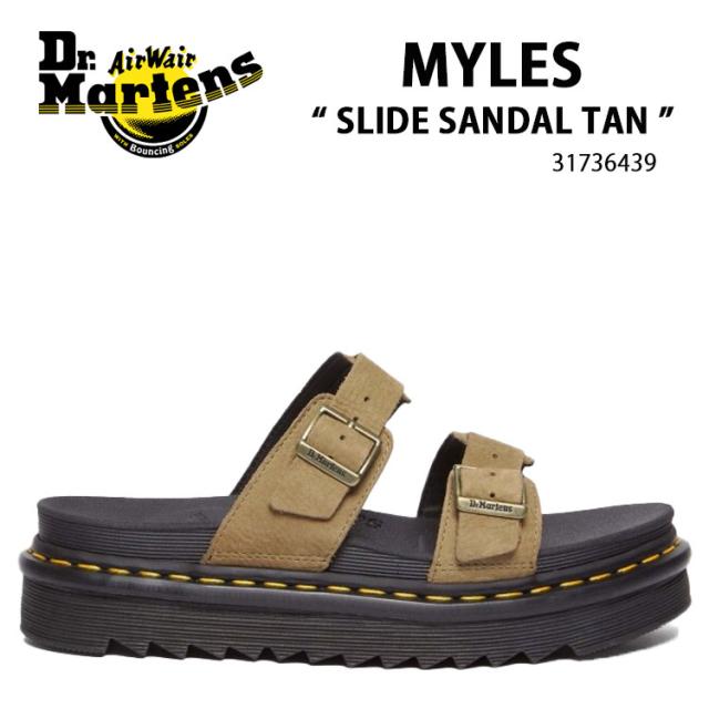 Dr.Martens ドクターマーチン 厚底 サンダル MYLES SLIDE SANDAL TAN 31736439 シューズ マイルズ スライドサンダル タン