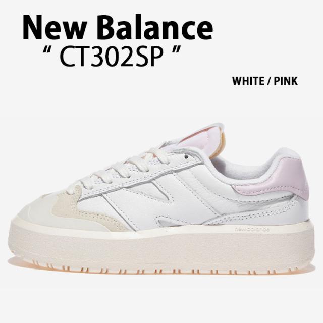 New Balance ニューバランス レディース 厚底 スニーカー CT302SP WHITE PINK シューズ ホワイト ピンク プラットフォーム レザー