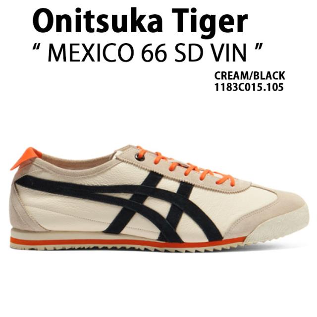 Onitsuka Tiger オニツカタイガー スニーカー MEXICO 66 SD VIN CREAM BLACK 1183C015.105 メキシコ66 SD ヴィン クリーム ブラック