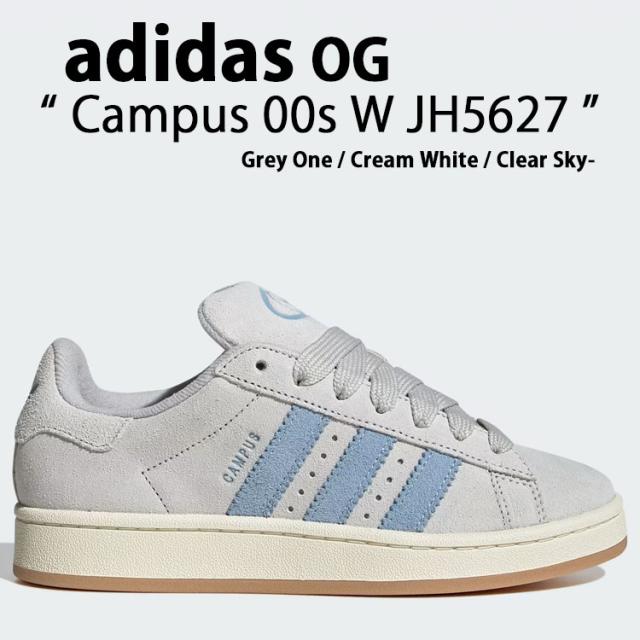 adidas Originals アディダス オリジナルス スニーカー CAMPUS 00S Grey One / Cream White / Clear Sky JH5627 キャンパス00S シューズ グレー ワン クリーム ホワイト クリア スカイ スウェードシューズ