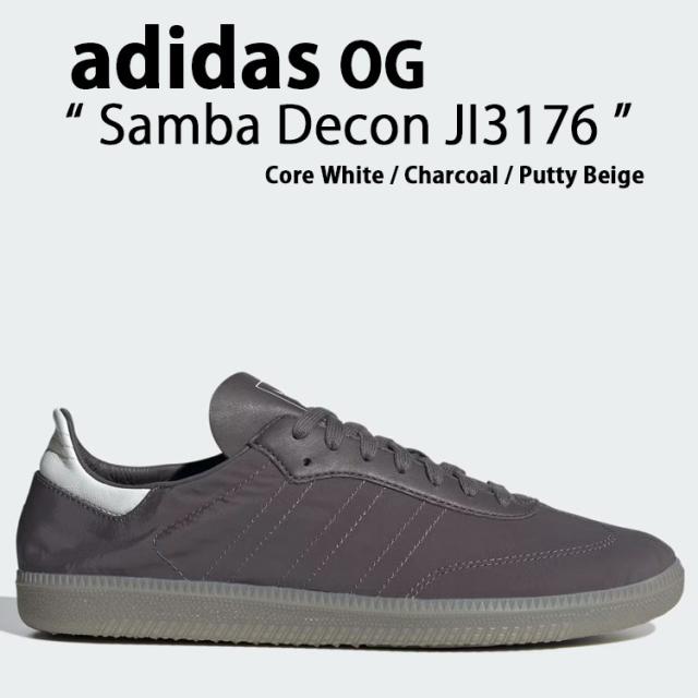 adidas Originals アディダス スニーカー SAMBA DECON サンバ デコン シューズ JI3176 Core White / Charcoal / Putty Beige コアホワイト チャコール プティベージュ メンズ レディース【中古】未使用品