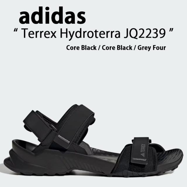 adidas アディダス スポーツサンダル Terrex Hydroterra Sandals テレックス ハイドロテラ サンダル JQ2231 Core Black / Core Black / Grey Four サイズ調整 ストラップサンダル